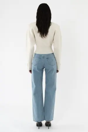 Arakii Wool Shoulder Pad Cardigan