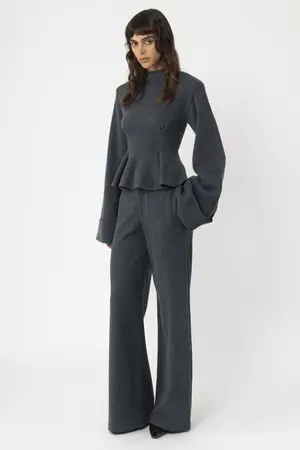 Arakii Knitted Suitpant - Dark Grey