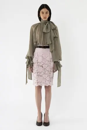Arakii Lace Pencil Skirt