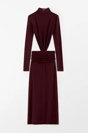 Arakii Jersey Maxi Dress - Burgundy