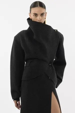 Arakii Asymmetric Pin Blazer