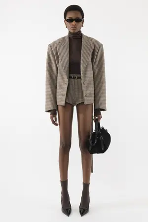 Arakii Checked Shorts - Beige Check