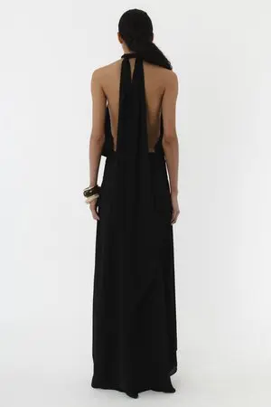 Arakii Deep Back Halter Dress