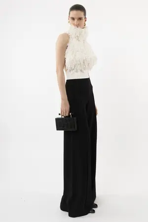 Arakii Feather Halter Top