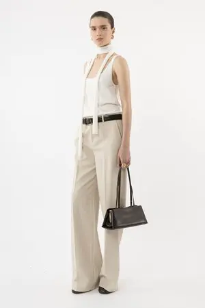 Arakii Mot Scarf Top - Off-white