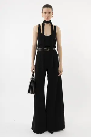 Arakii Mot Scarf Top - Black