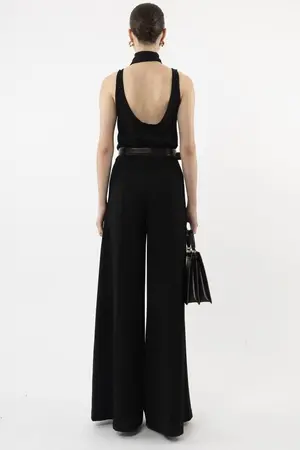 Arakii Mot Scarf Top - Black