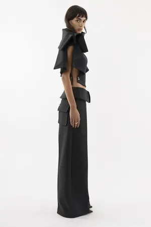 Arakii Structured Wool Pants