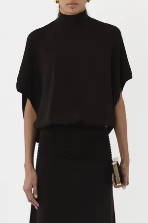 Arakii Mist Midi Dress - Dark Brown