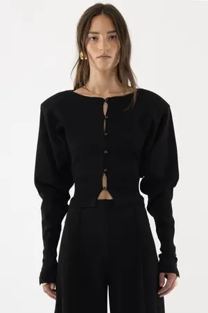 Arakii Shoulder Pad Cardigan