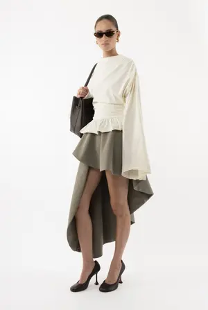 Arakii Draped Long Sleeve Shirt