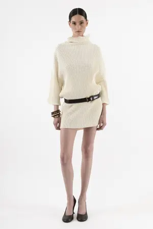 Arakii Braided Knit Sweater - Off-white