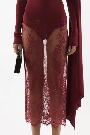 Arakii Lace Midi Skirt