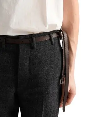 Prada Antiqued Leather Belt
