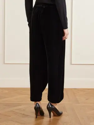 THE ROW Velvet Tapered Pants