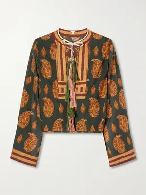 Johanna Ortiz Sun Whisper' Printed Cotton Blouse