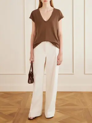 JAMES PERSE Cotton-jersey T-shirt - Brown