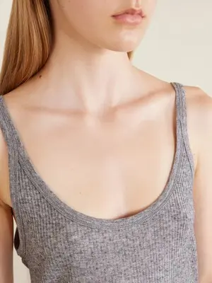 Loulou De Saison Roni" Ribbed Wool Blend Cami