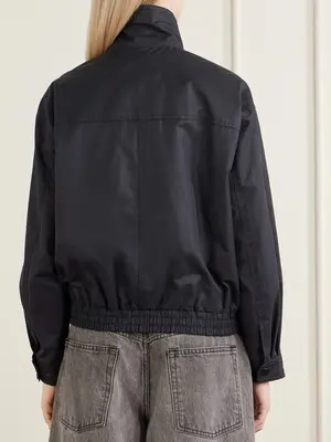 NILI LOTAN Klaire Cotton-blend Shell Jacket