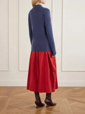 Tibi Wool-blend Knit Polo Sweater