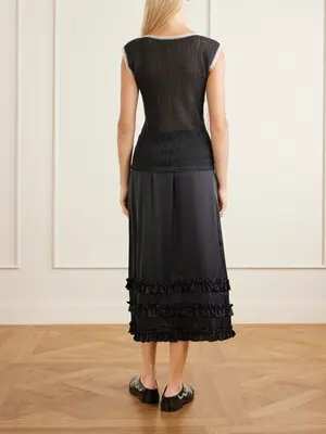 Anna Sui Lace-trimmed Jersey Cami