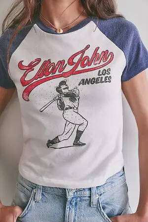 Daydreamer Elton John Los Angeles Baseball Tee