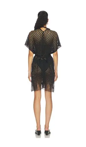 Luli Fama Caught Up Short Caftan