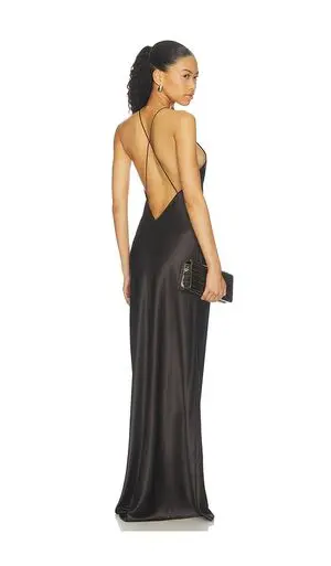 NILI LOTAN Ira Gown - Chocolate