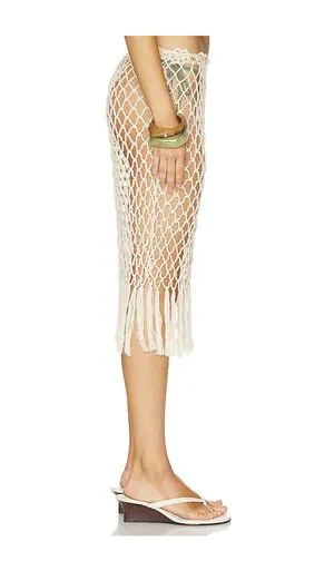 Frankies Bikinis Star Crochet Midi Skirt In . Also