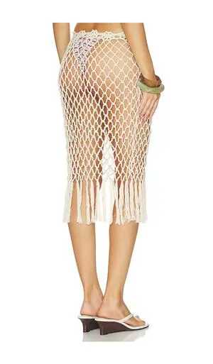 Frankies Bikinis Star Crochet Midi Skirt In . Also