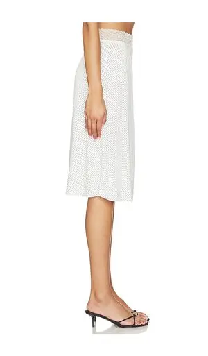 Frankies Bikinis Laura Silk Midi Skirt
