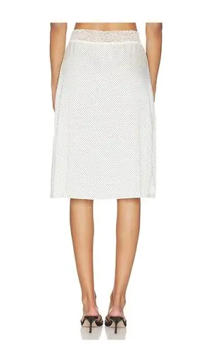 Frankies Bikinis Laura Silk Midi Skirt
