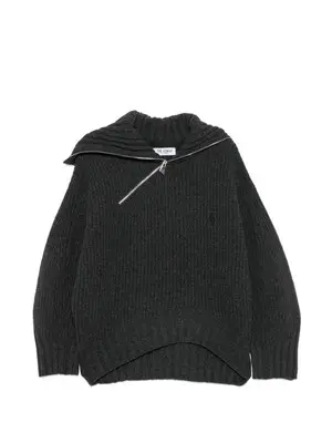 Attico Wool And Cashmere Sweater - Grey