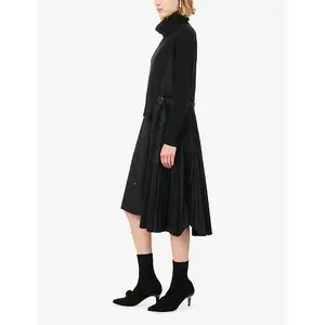 Sacai Sleeveless Wool-blend And Nylon Contrast Vest