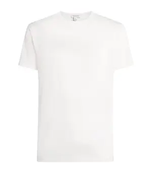 Sunspel Stretch-tencel T-shirt - White