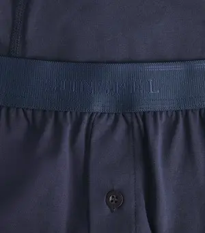 Sunspel Superfine Cotton Boxer Shorts - Navy