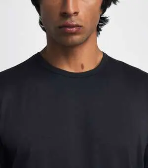 Sunspel Stretch-tencel T-shirt - Black