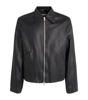 Our Legacy Faux Leather Zip-up Jacket