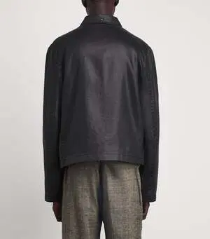 Our Legacy Faux Leather Zip-up Jacket
