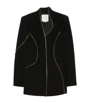 Marina Rinaldi Asymmetrical Blazer - Black