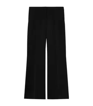 Marina Rinaldi Front Pleat Tailored Trousers - Black