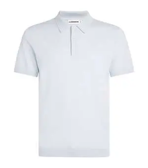 J. Lindeberg Knitted Ridge Polo Shirt - Blue