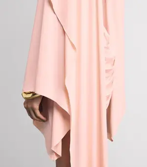 DE LA VALI Draped Perisa Mini Dress
