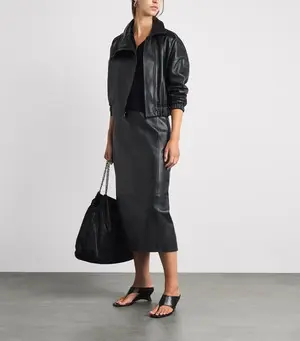 Vince Asymmetric Lambskin Jacket