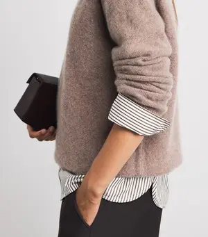 Vince Boiled Cashmere Crew Neck Sweater