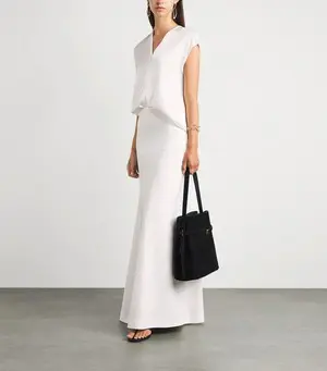 Vince Silk-blend Layered V-neck Top