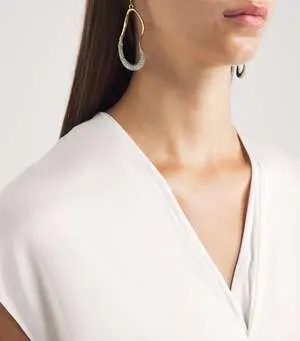Vince Silk-blend Layered V-neck Top