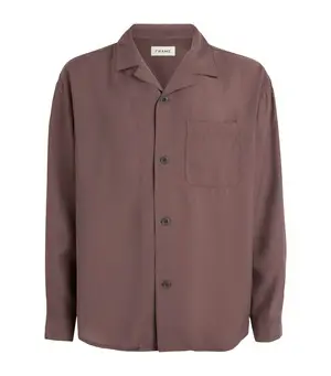 FRAME Camp Collar Shirt - Brown