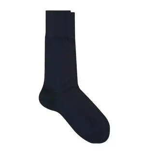 Falke Wool-silk No.6 Socks - Navy