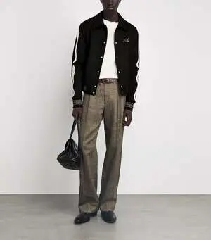 Amiri Wool Bones Varsity Jacket
